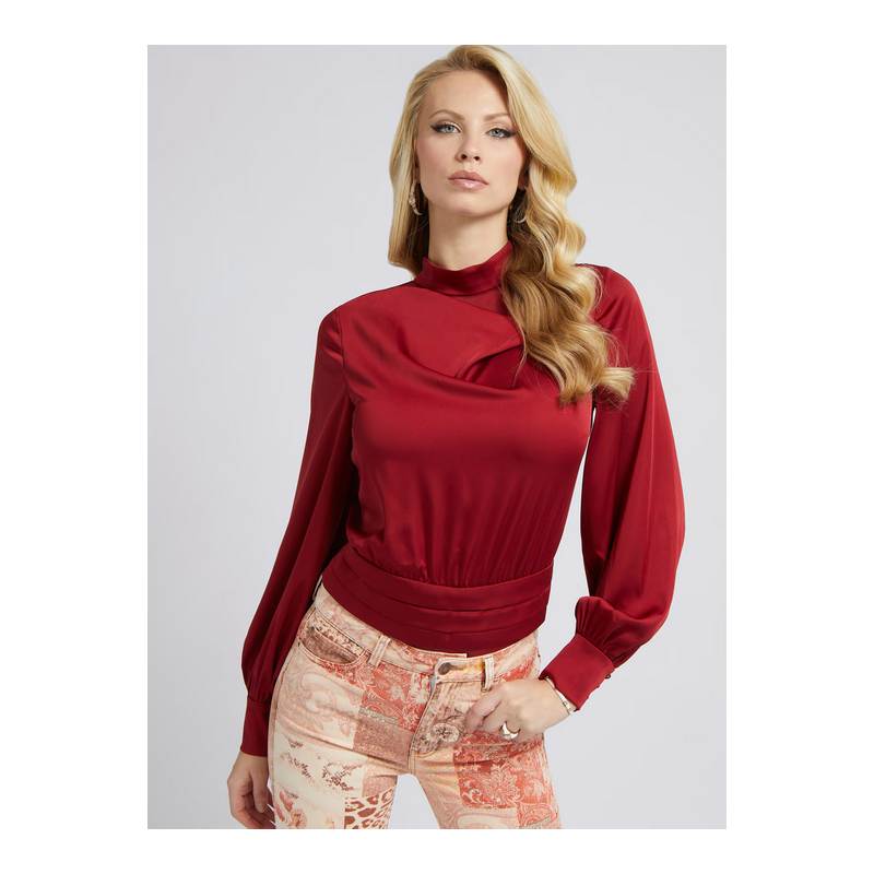 Body GUESS Espalda Abierta Rojo Burdeos - Guanxe Atlantic Marketplace