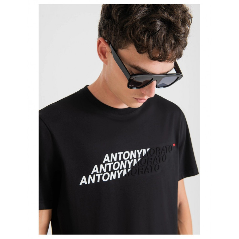 Camiseta ANTONY MORATO Negra Logo Frontal - Guanxe Atlantic Marketplace