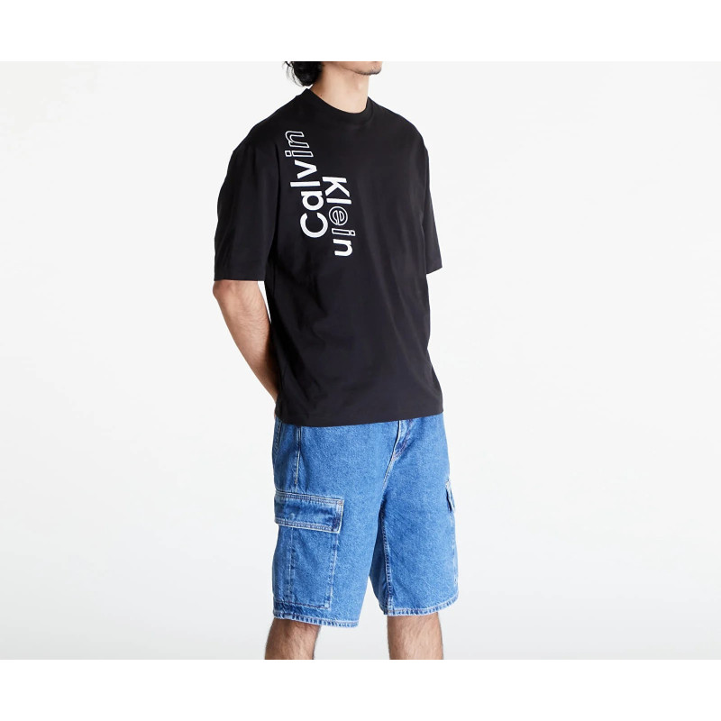 Camiseta Calvin Klein negra logo - Guanxe Atlantic Marketplace