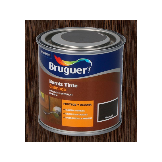 Bruguer Barniz Tinte Satinado - Interior / Exterior Madera Wengue ...