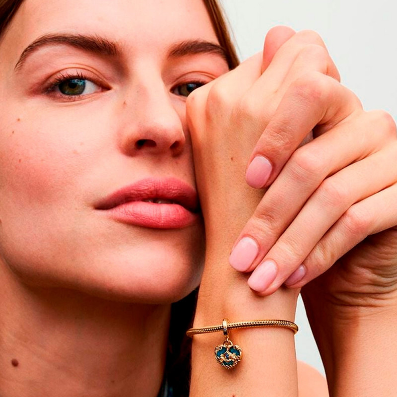 Charm Colgante Doble Carroza y Corazón de la Cenicienta de Disney ...