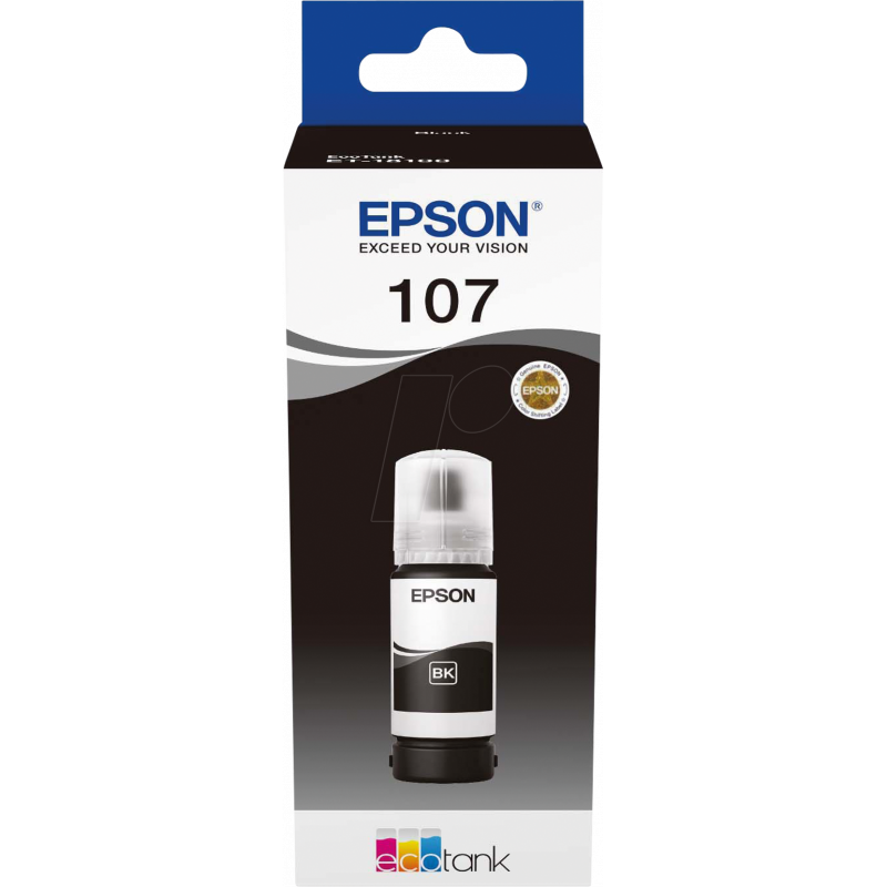 EPSON 107 Botella de Tinta Negra Ecotank - Guanxe Atlantic Marketplace