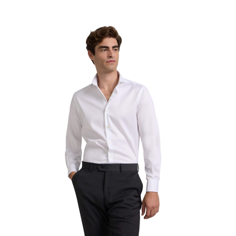 125613 Camisas SILBON Hombre Vestir Blanca Puño Simple Easy Ir - Guanxe ...