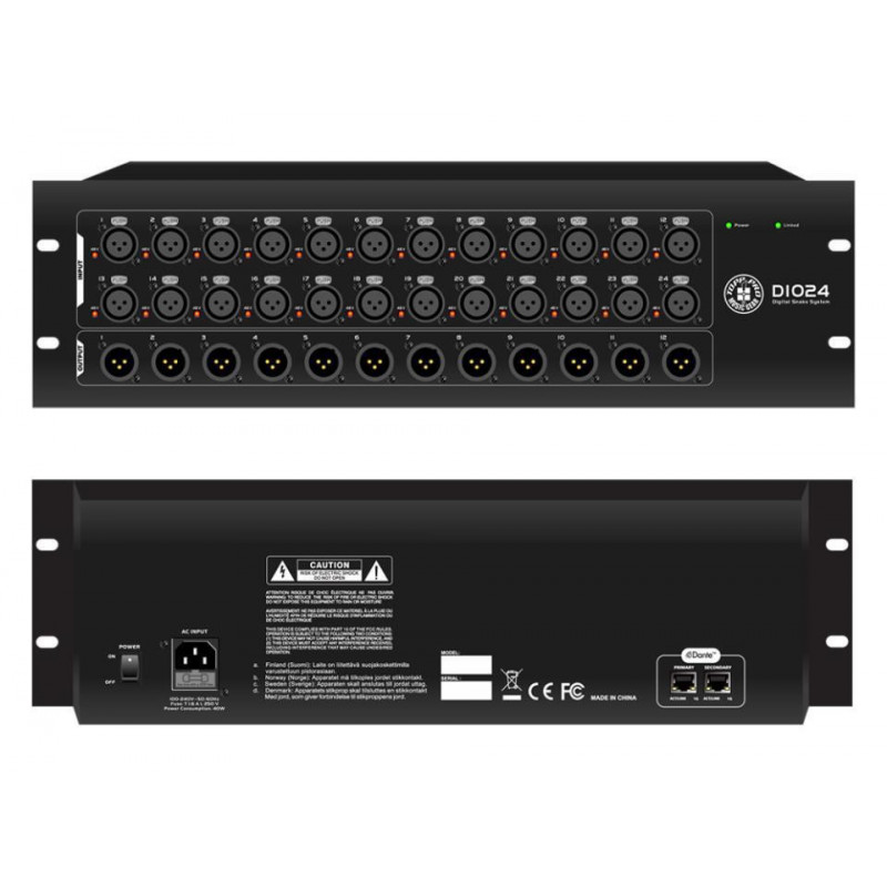 Stagebox TOPP PRO 24 In 12 Out Dante para DM48.20 - Guanxe Atlantic ...