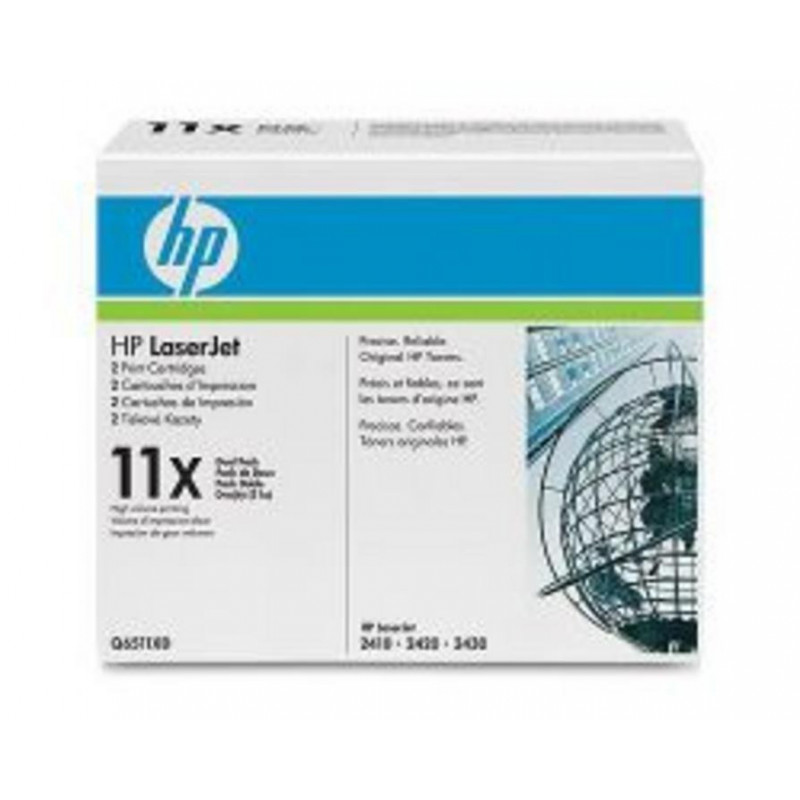 Toner HP Laserjet 11X Pack 2 Negro 12000 Páginas (Q6511XD) - Guanxe ...