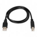 Cable USB 2.0 Tipo A Macho a Tipo B Macho 1.8m Negro - Guanxe Atlantic ...
